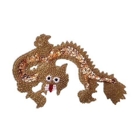 Dragon 140 X 90mm Gold Bead Trimming And Craft Co
