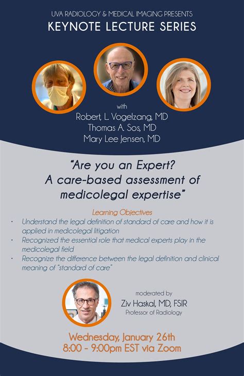 UVA Radiology Keynote Lecture Series Are You An Expert A Case Based Assessment Of Medicolegal