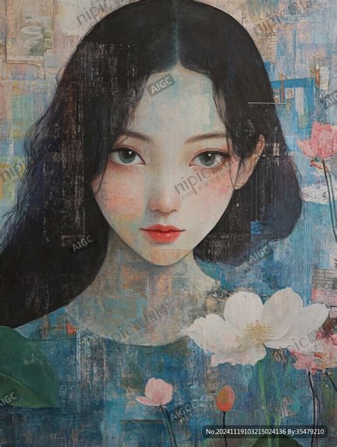 Ai创作图原创女孩插画 女生插画绘画 文艺美女插画 插画姑娘 仲夏少女像 丙烯画人物 数字油画插画设计 人像插画 少女海报插画 工笔少女 姑娘插画 丙烯画插画 手绘原创人像 数字肖像插画 工笔