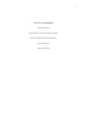 Optimizing Business Decisions With Linear Programming Course Hero