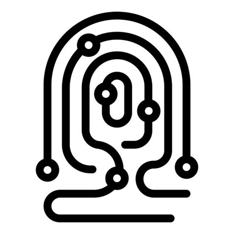 Premium Vector Scan Digital Finger Print Icon Outline Vector Safety