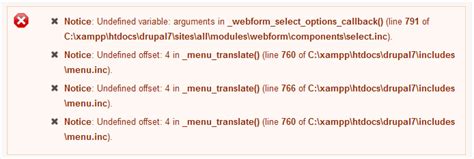 Notice Undefined Variable Cid In Webform Component List When Trying