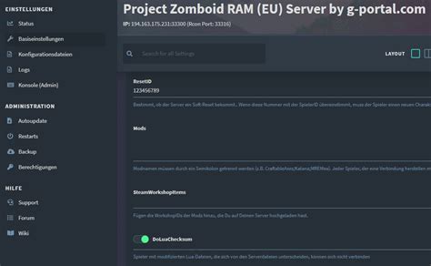 Wie füge ich Mods auf meinem Project Zomboid Server hinzu GPORTAL Wiki