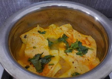 Rajasthani Papad Ki Sabzi Recipe By Neelam Shah Cookpad