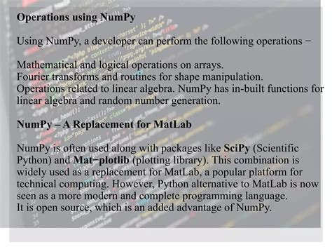 Introduction To Numpy PPT
