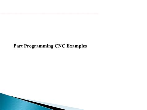 Part Programming Examplespdf
