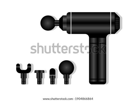 Massage Gun Deep Tissue Massage Machine Stock Vector Royalty Free
