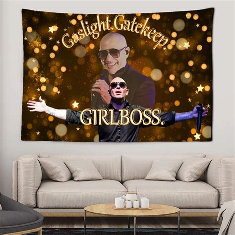 Mr 305 Pitbull tapiz Hippie de todo el mundo tela de macramé para