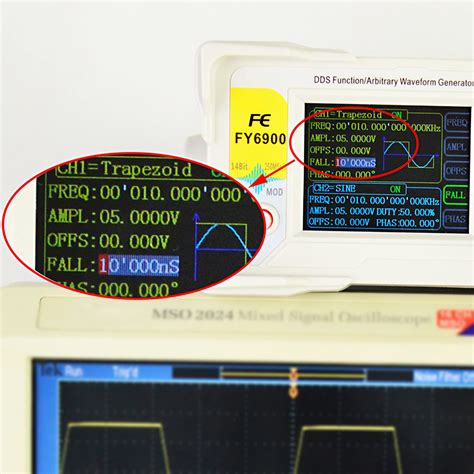 Fy6900 100mhz 函数信号发生器 Dds 双通道函数信号 任意波形发生器脉冲信号源：gearbest