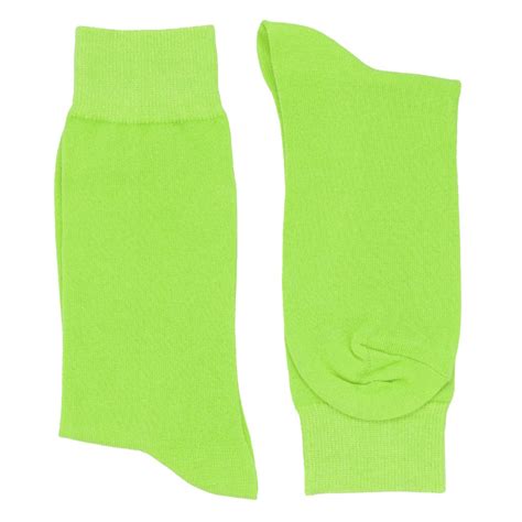 Mens Hot Lime Green Socks Shop At Tiemart Tiemart Inc