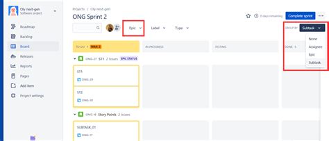Show Sub Tasks On Next Gen Project Board
