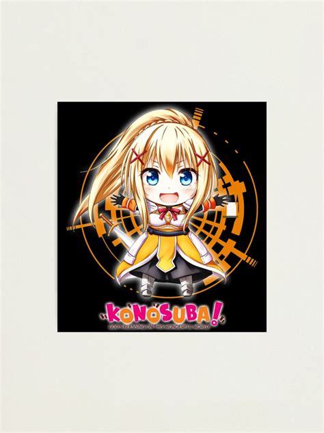 Chibi Darkness Goddess Water Konosuba Classic Photographic Print For