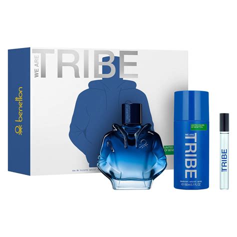 Set Para Hombre Benetton Tribe Fragancia Edt 90ml Desodorante 150ml