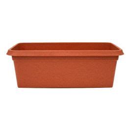 Colombraro Maceta Plastica Rectangular Jardinera Chica Terracota Colombraro
