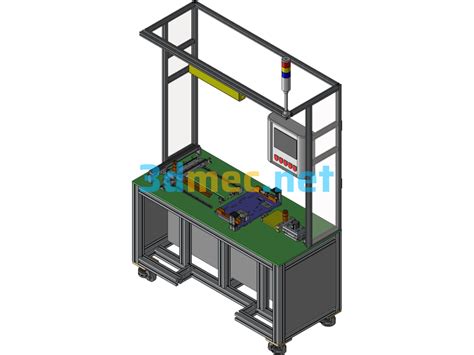 Airbag Folding Semi Automatic Machine 3d Model Exported