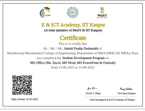 Sakshi Deshmukh On Linkedin Im Happy To Announce That I Have Successfully Completed Ms Office