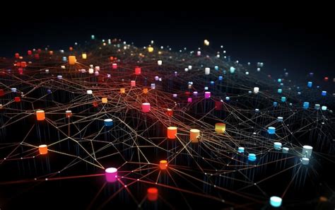 premium ai image abstract 3d network exploration