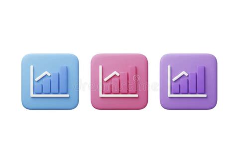 Colorful Bar Chart Icons Displaying Growth And Trending Data Stock Illustration Illustration