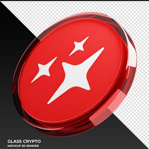 Premium Psd Magic Glass Crypto Coin 3d Illustration