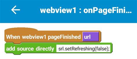 Swiperefreshlayout To Refresh Webview