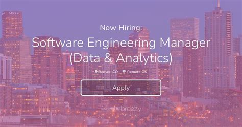 Software Engineering Manager Data And Analytics At Homebot
