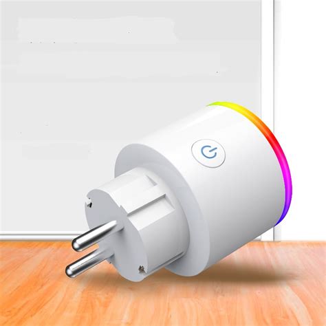 EU Standard Smart LED Plug WiFi Socket With RGB Color China Mini Plug And Electrical Socket