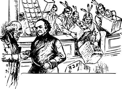 The Boston Tea Party Easy Drawing