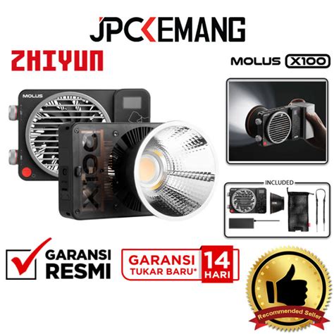 Zhiyun Molus X100 Bi Color Pocket Cob Light Flash Molus X 100 Jpc Kemang Garansi Resmi Lazada
