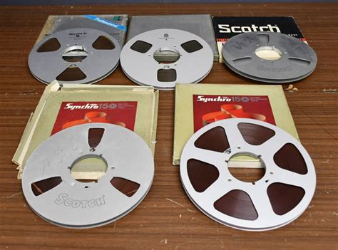 【やや傷や汚れあり】ay3 72 5点まとめ Scotch スコッチ Tdk Synchrotape Sony メタルリール オープンリール