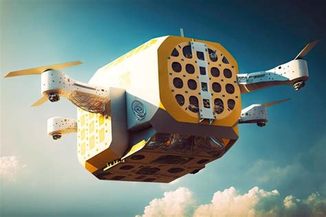 Premium Photo Cargo Drone For Autonomous Cargo Transportation Of The