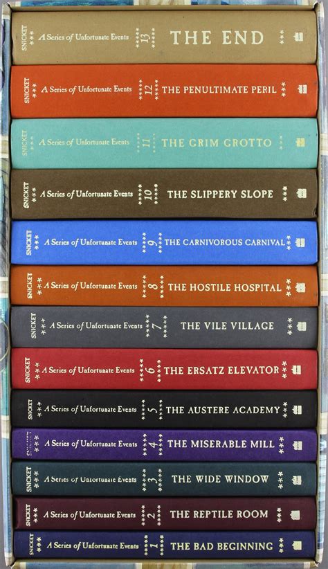Series Of Unfortunate Events Box Th 9780061229510 Lemony