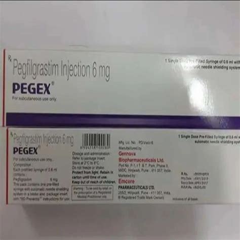6 Mg Pegex Pegfilgrastim Injection 1x06 Ml Vial At ₹ 5040piece In Nagpur