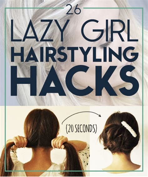 26 Lazy Girl Hair Styling Hacks Homestead And Survival