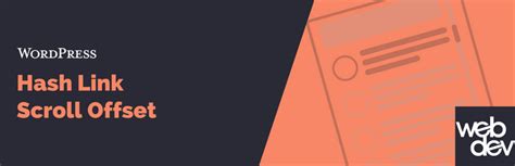 Hash Link Scroll Offset Pluginize