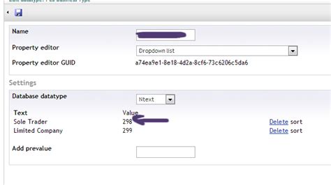 Dropdown Prevalues