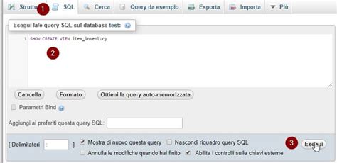 Modificare Una Vista Mysql In Phpmyadmin Lelezapp