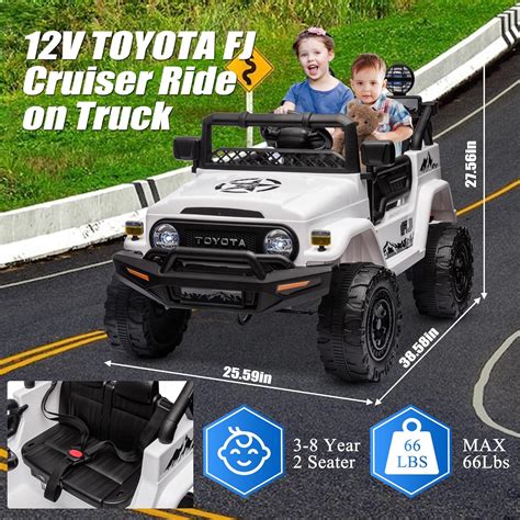 Fj Cruiser Vehículo Eléctrico De 12 V Para Niños Con Control Remoto