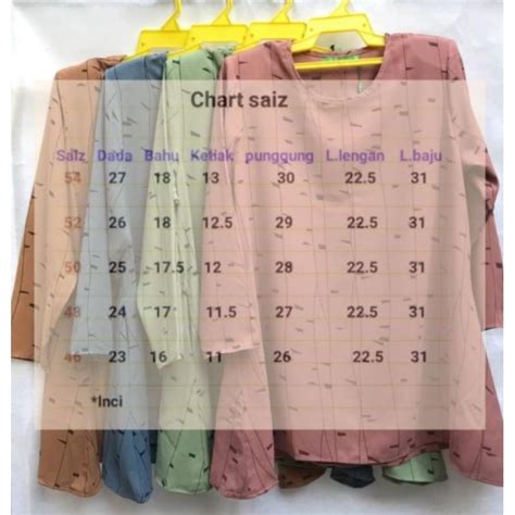 Blouse Plus Saiz 🔥🔥 54 52 50 48 And 46 70kg Hingga 126kg Shopee Malaysia