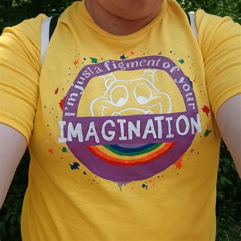 Made A Figment Shirt For Pride This Year Subtle Intersex Flag Rfigment