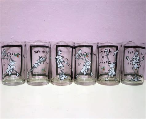 Vintage 1985 7up Fido Dido Glasses Hobbies And Toys Memorabilia