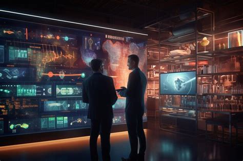 Premium Photo Business Professionals Leveraging Data Analytics Generative Ai