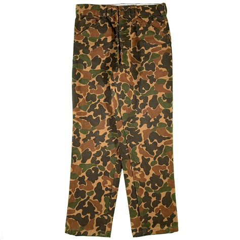 70s Sears Dark Duck Camo Hunting Pants 34x305 Plum Garments