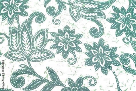 Pattern For Traditional Clothes Malaysia With Batik Texture Foto De