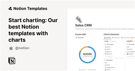 Start Charting Our Best Notion Templates With Charts Notion Template