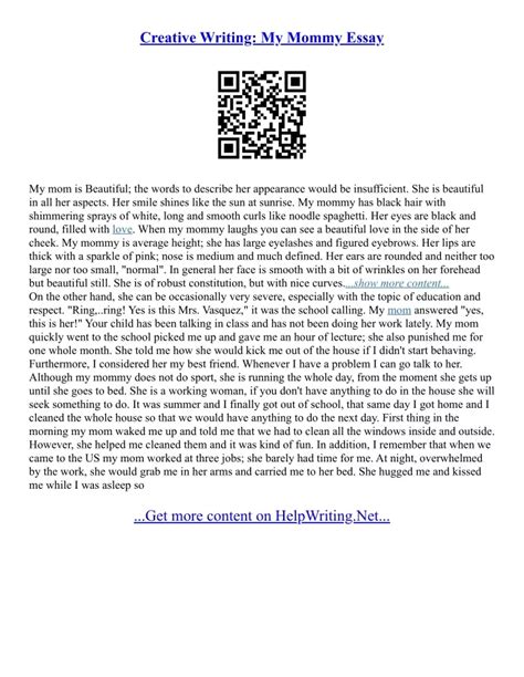 Ppt My Mom Essay Powerpoint Presentation Free Download Id12785160
