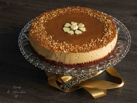 Curry Y Chocolate Tarta Mousse De Dulce De Leche Con Base De Bizcocho