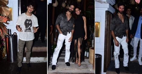 Ishaan Khatter And Shahid Kapoor Flex Their Nightclub Style At Mira