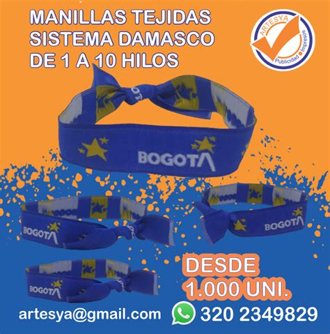 Manillas Tejidas 2 Hilos Souvenirs Y Articulos Promocionales