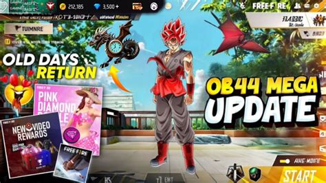 Old Free Fire Return ☺️ Ff Update Today 😔 Ob 44 Update Free Fire 🔥 New