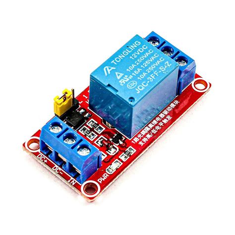 Relay Module 1 Channel 12V With High Low Level Trigger Selector Makers Electronics